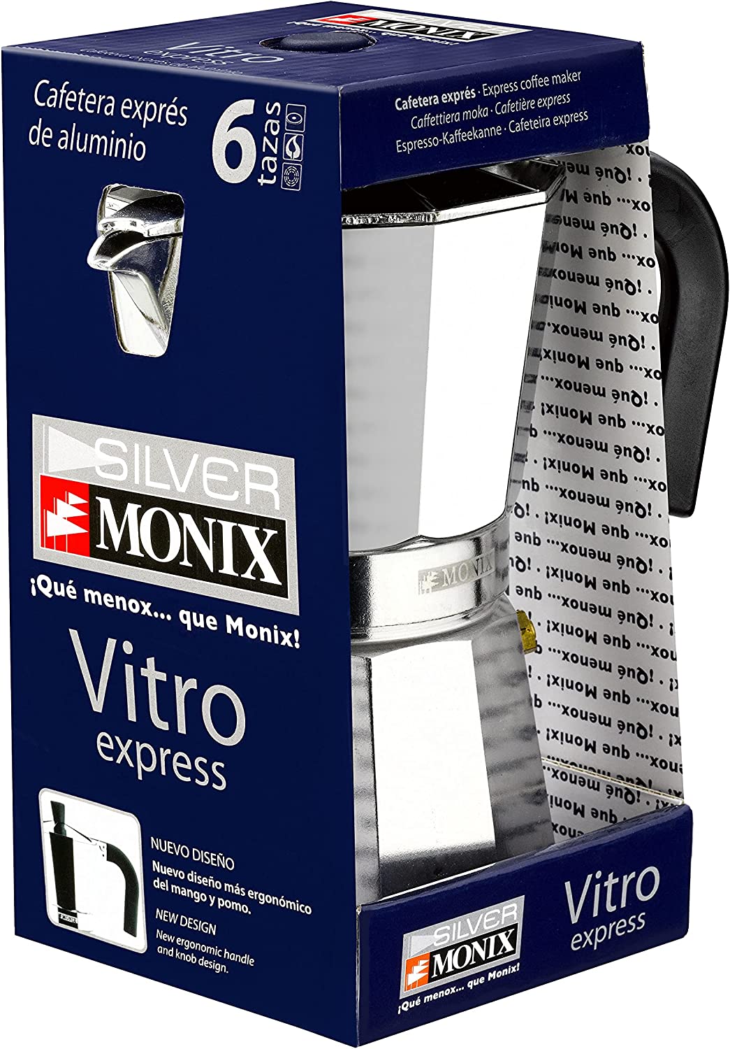 Monix M620009 Aluminio cafetera italiana en BRICOTECH