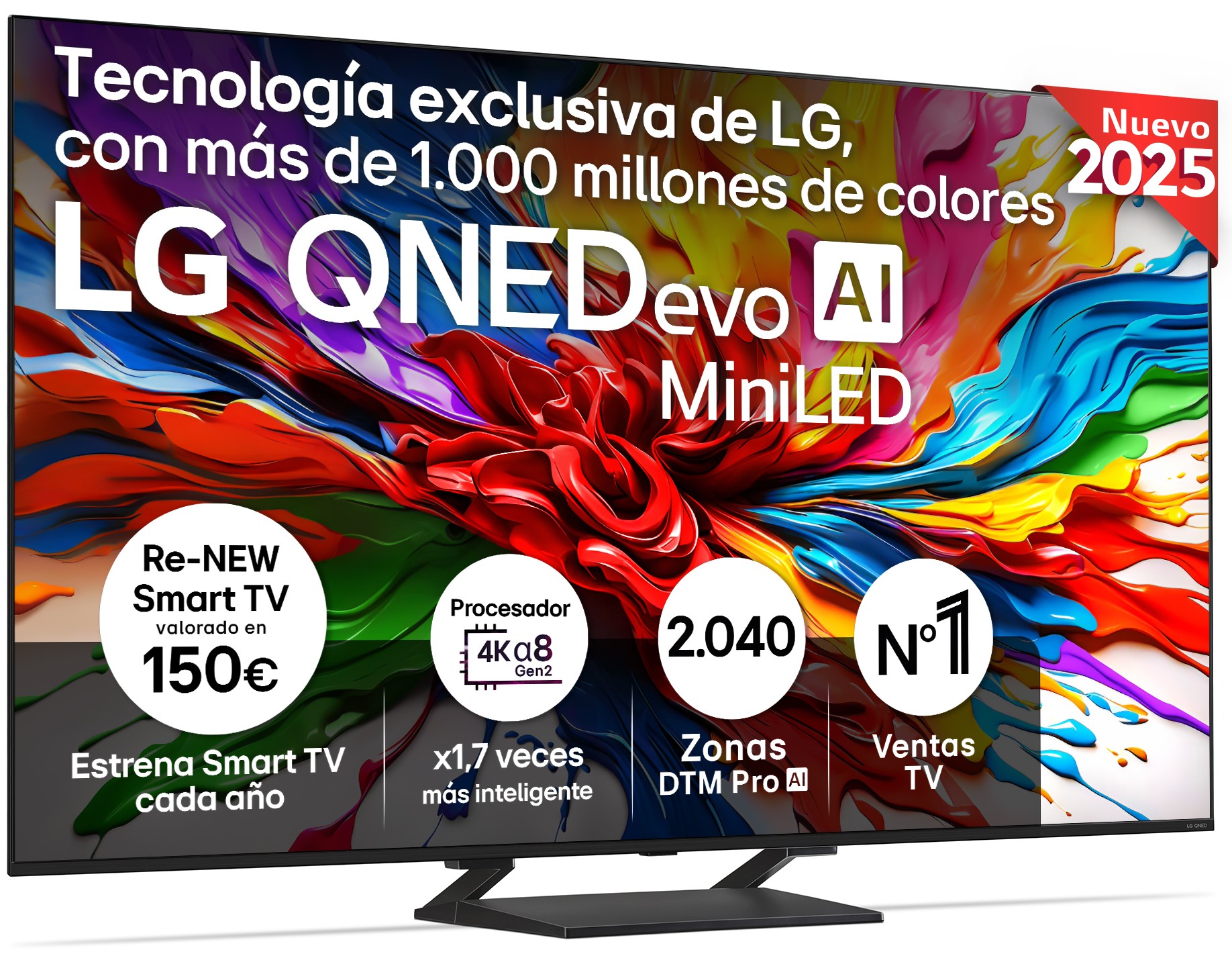 TV LG 85 85QNED93A6A UHD QNED EVO MINILED ALFA8 de LG en Led 75 - 105 ...